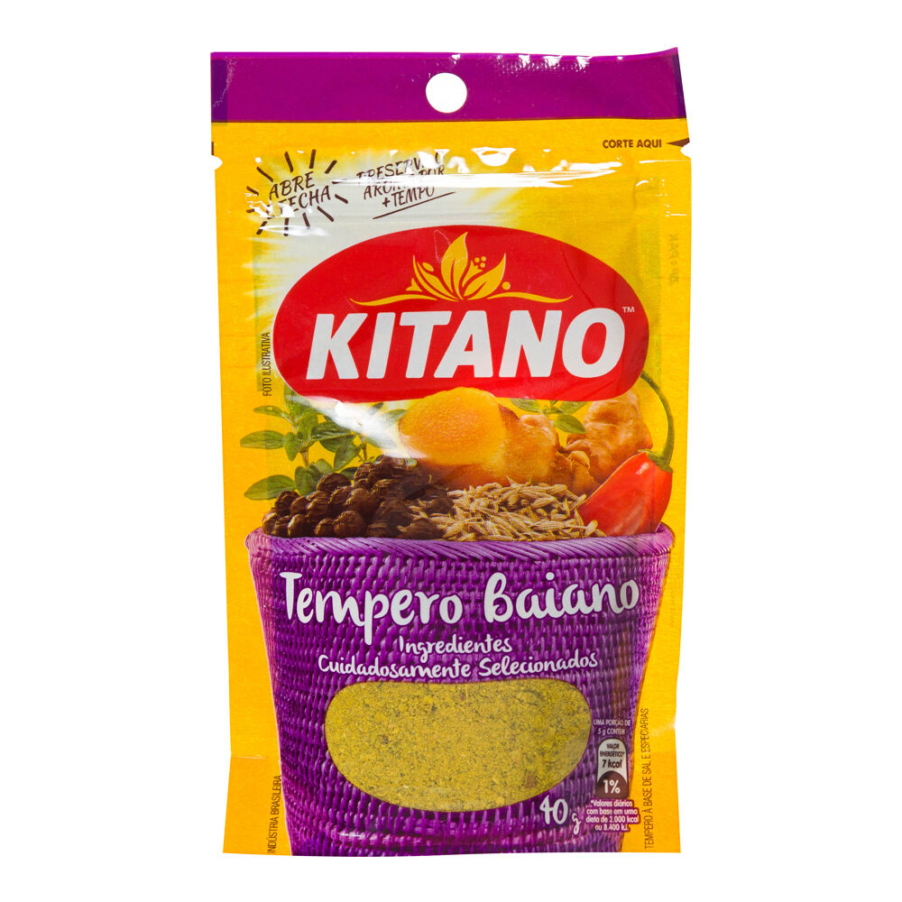 Tempero Em Pó Baiano Kitano 40g