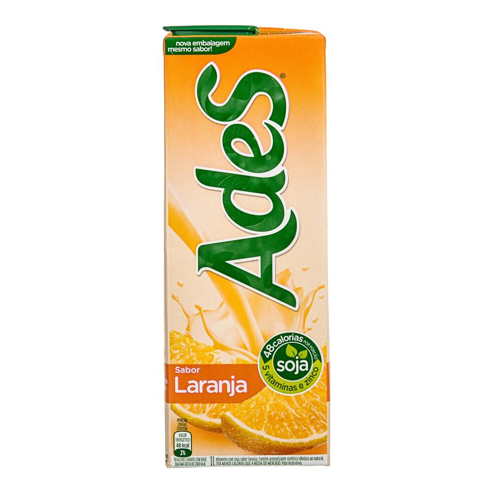 Bebida De Soja Ades Laranja 1l