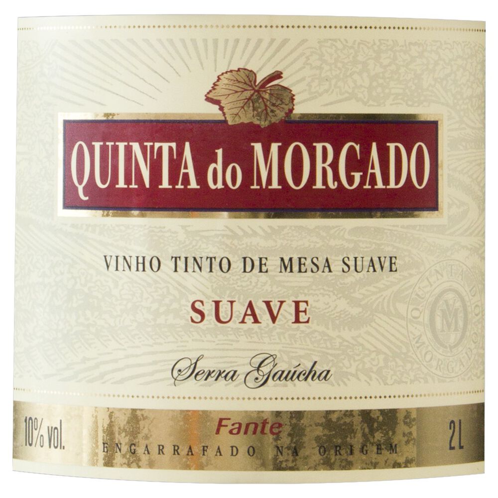 Vinho Nacional Quinta Do Morgado Tinto Suave 2l