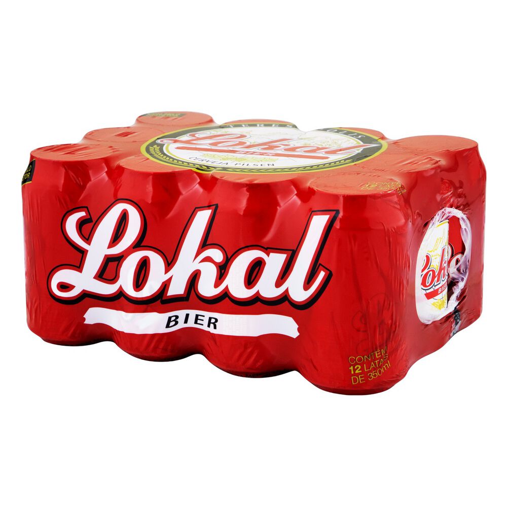 Cerveja Lokal Lata 350ml C/ 12 Unid.