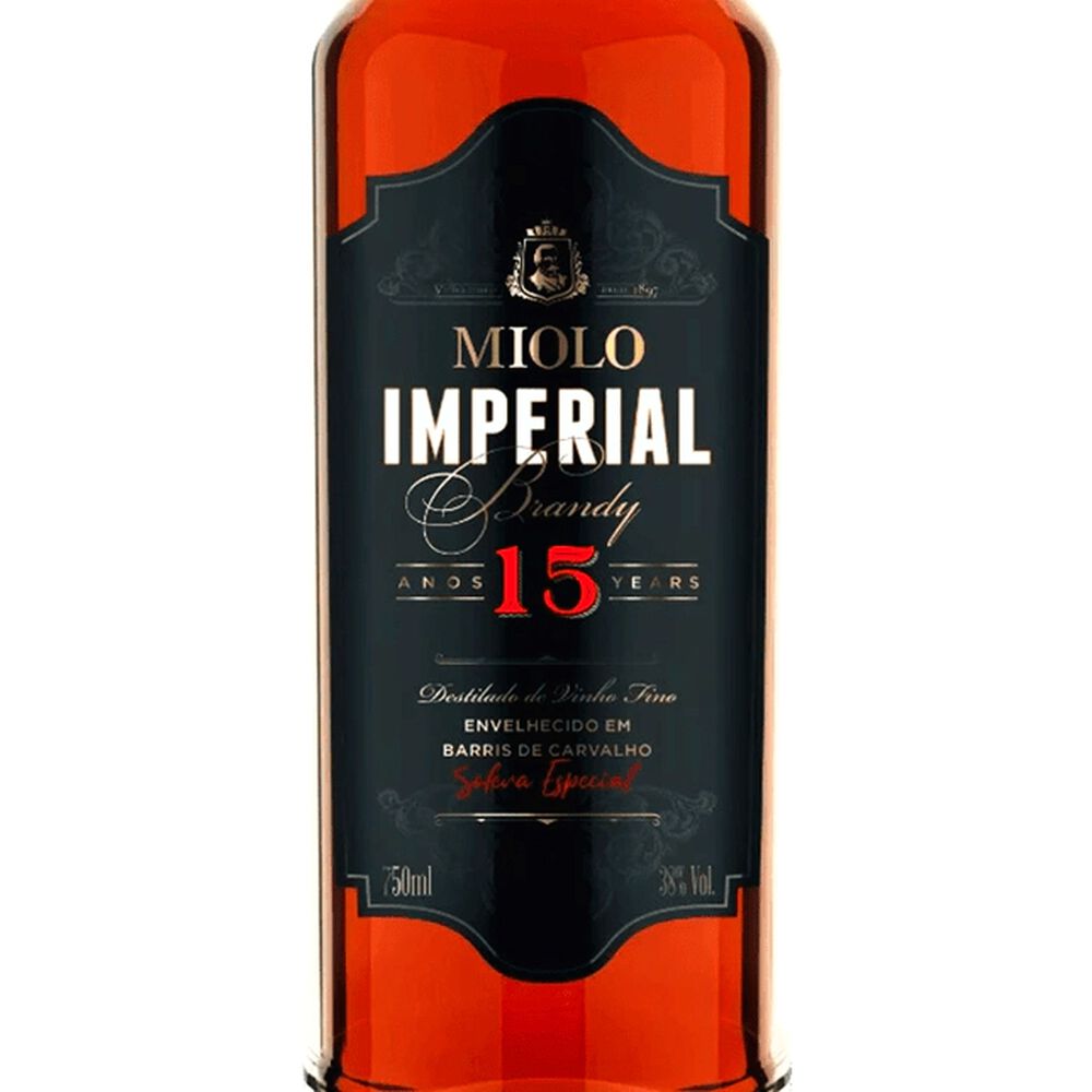 Conhaque Brandy Miolo Imperial 15 Anos 750ml