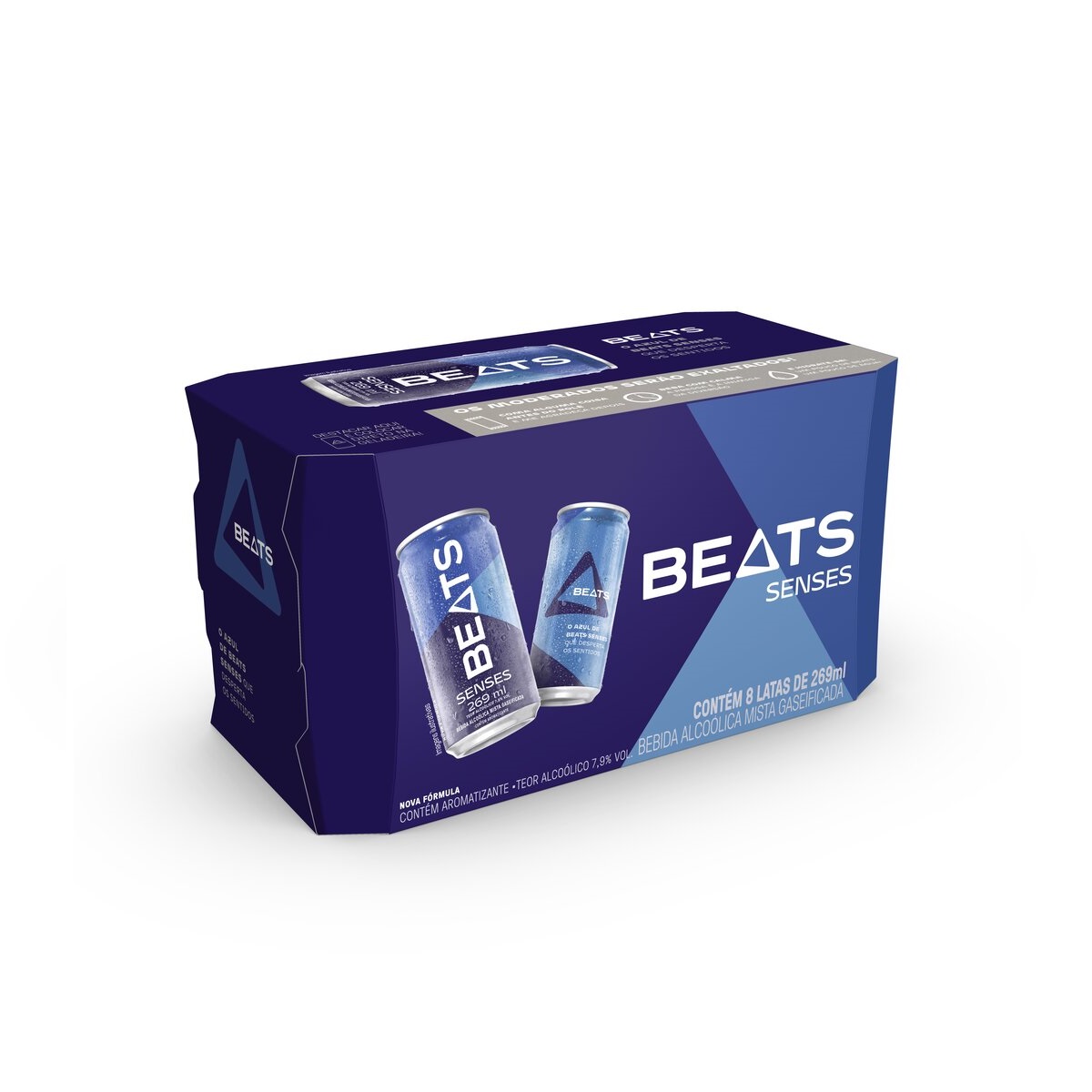Bebida Ice Skol Beats Senses Lata 269ml C/ 8 Unid.