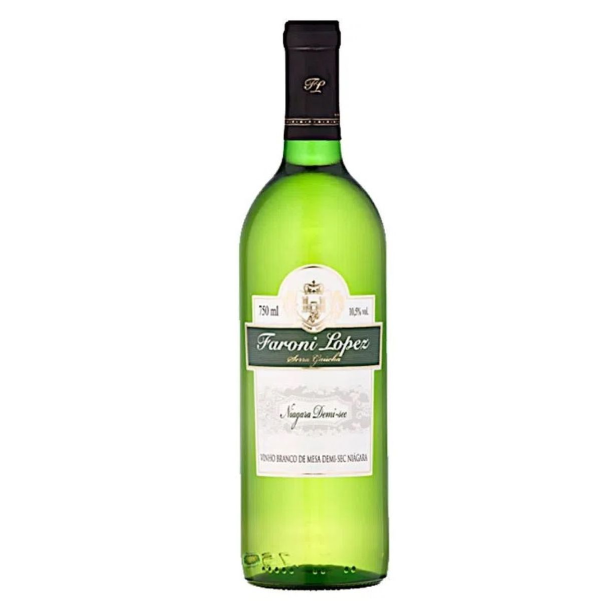 Vinho Nacional Faroni Lopez Demi Seco Bco Niagara 750ml