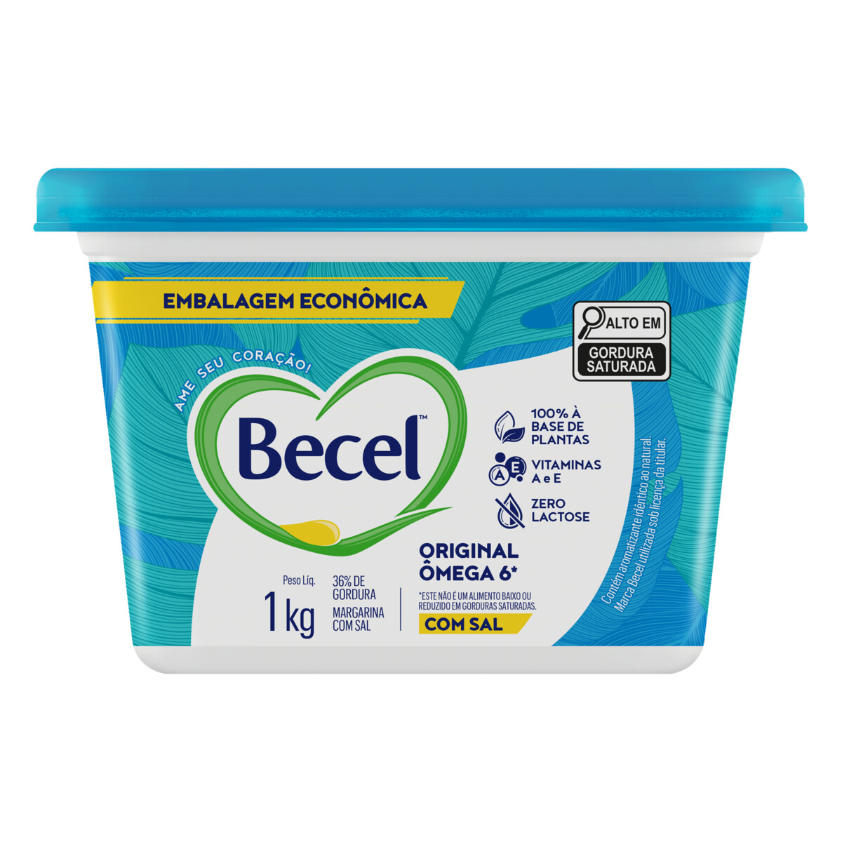 Margarina Original Com Sal Ômega 6 Becel Pote 1kg