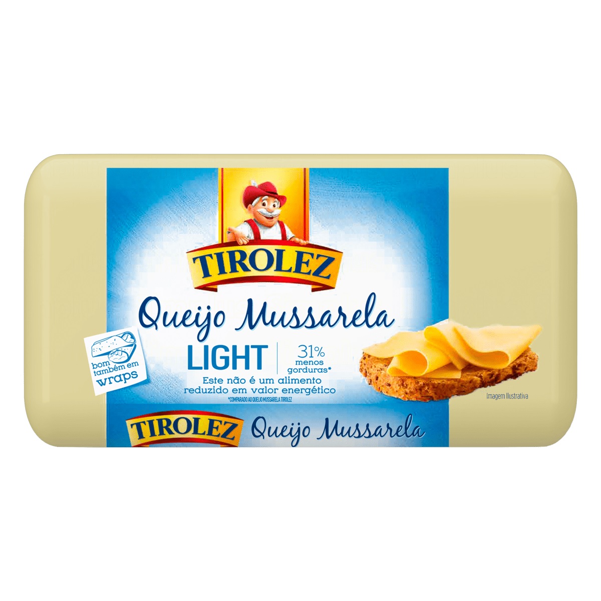 Queijo Mussarela Tirolez Light Granel Kg