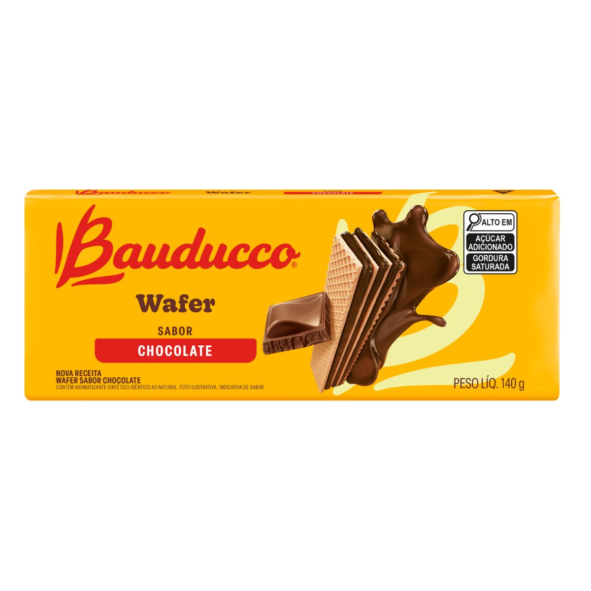 Biscoito Wafer Bauducco Chocolate 140g
