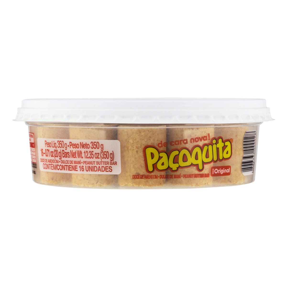 Paçoca Paçoquita Rolha Pote 350g