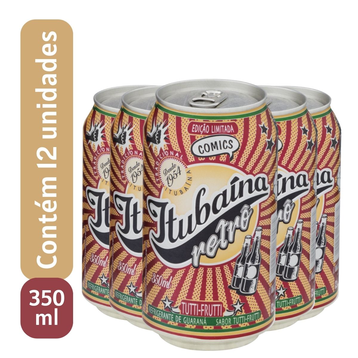 Refrigerante Itubaína Retrô Lata 350ml 12 Unidades