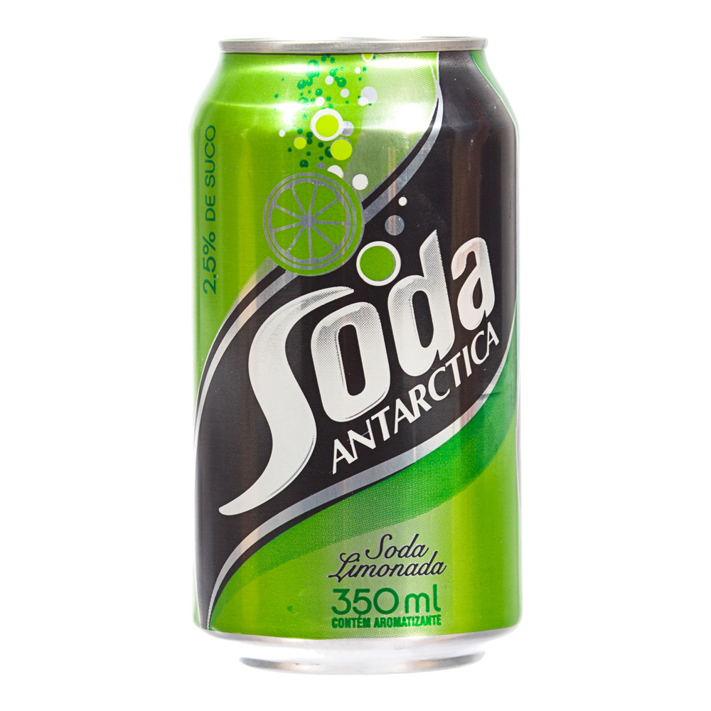 Refrigerante Antarctica Soda Limonada Lata 350ml