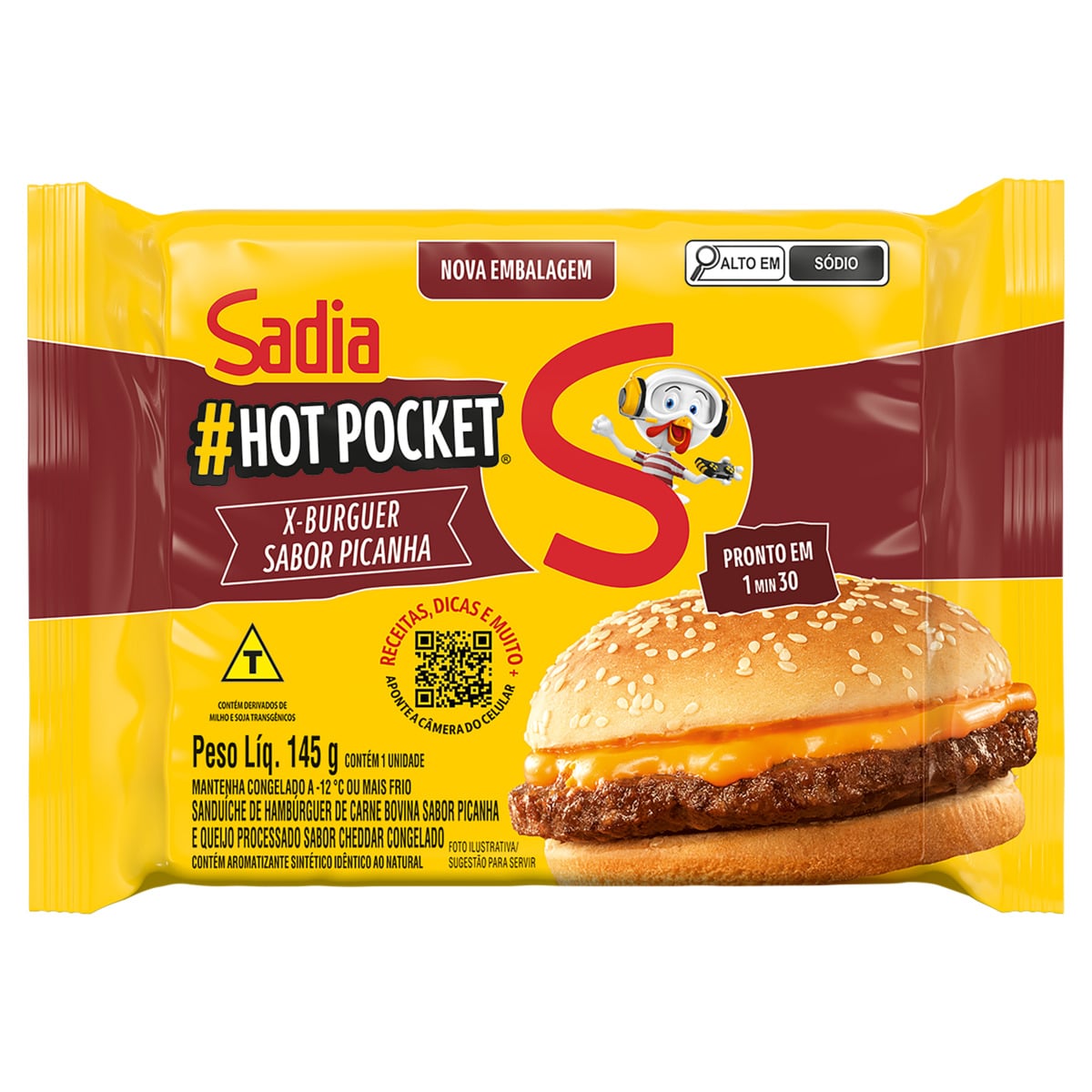Sanduiche Sadia Hot Pocket X-Picanha 145g