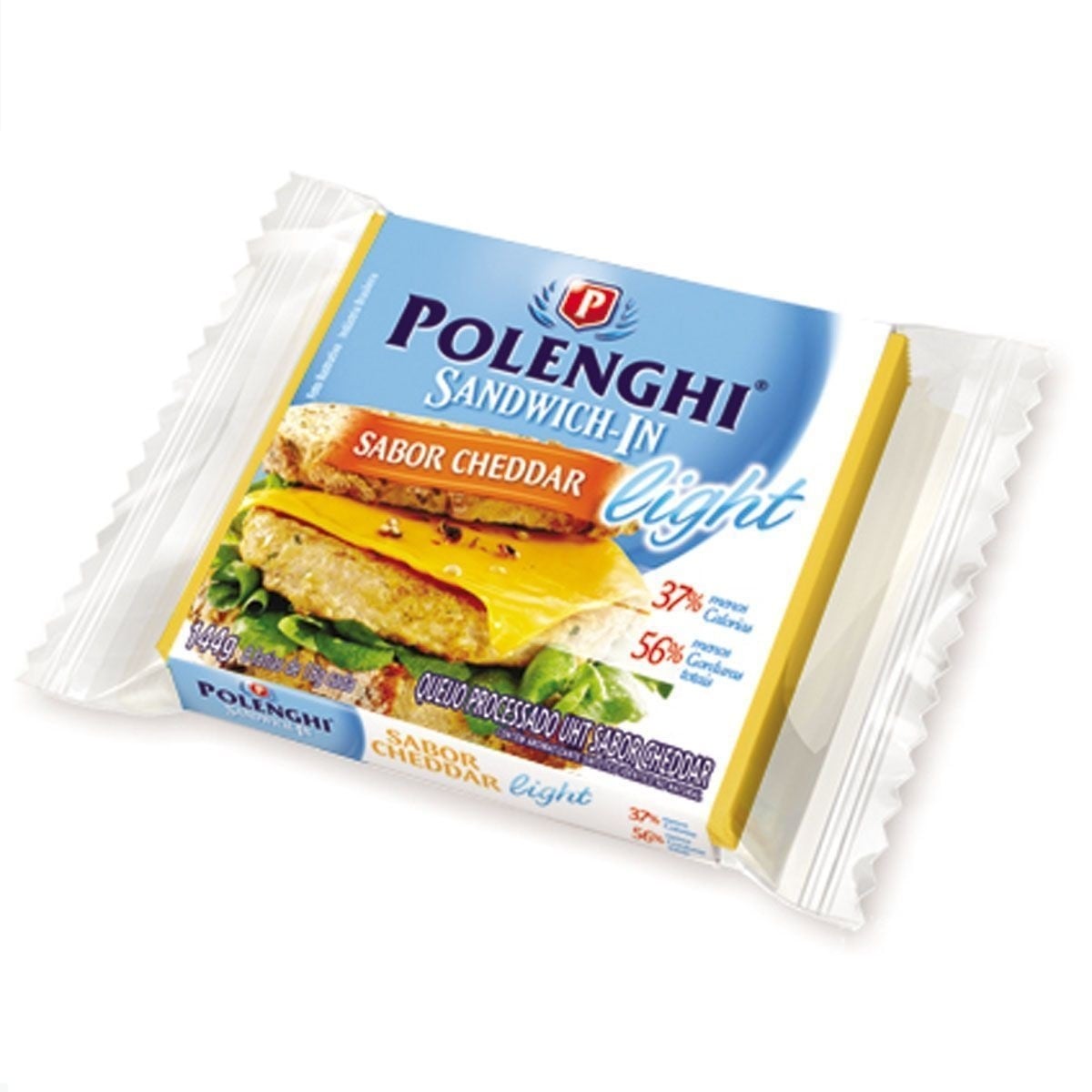 Queijo Cheddar Polenghi Fatiado Sandwich-In Light 144g
